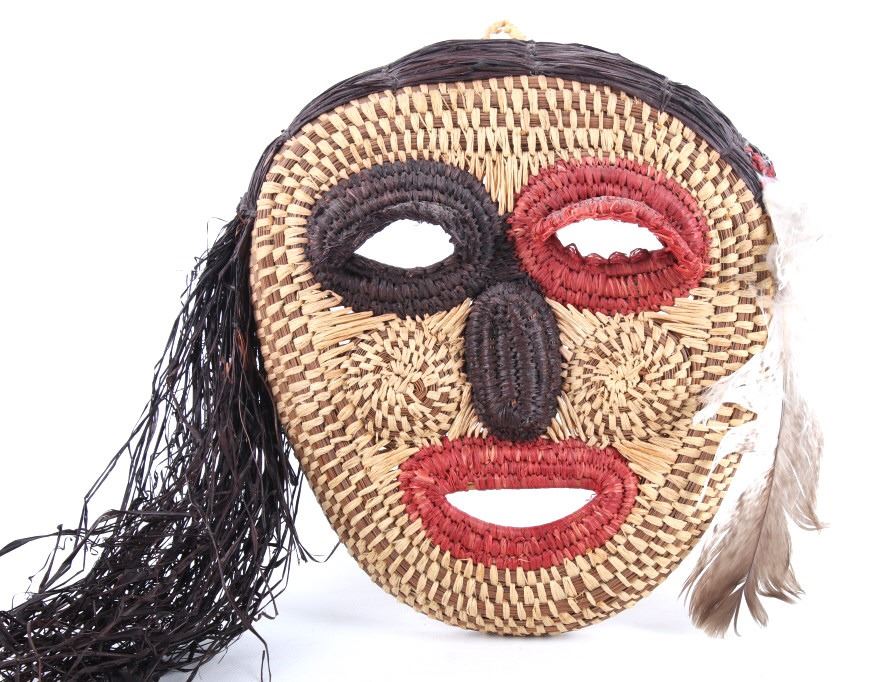 Maori Hand Crafted Ceremonial Haka Mask