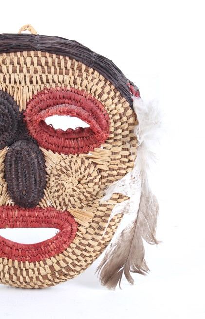 Maori Hand Crafted Ceremonial Haka Mask