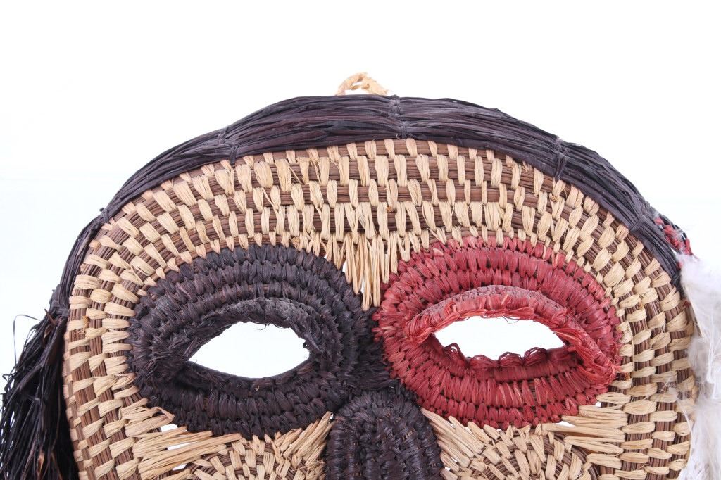 Maori Hand Crafted Ceremonial Haka Mask