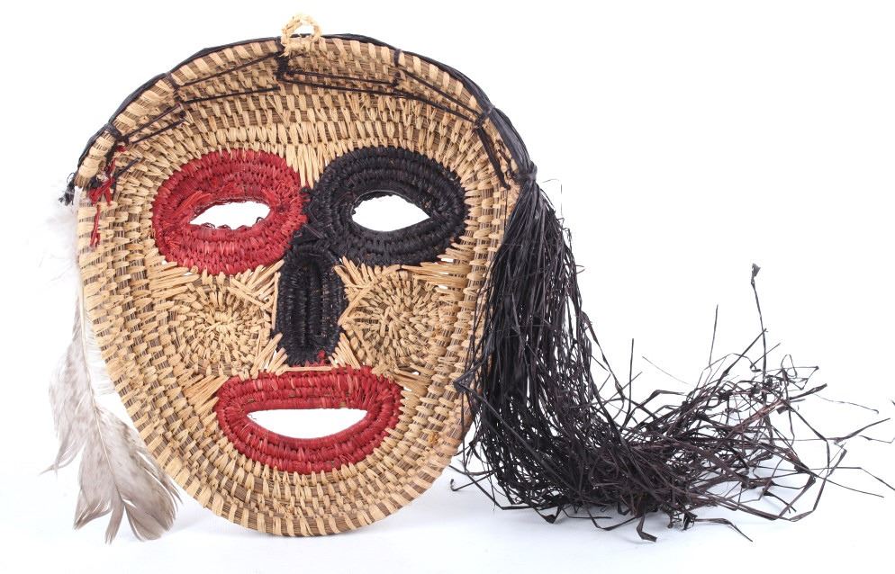 Maori Hand Crafted Ceremonial Haka Mask