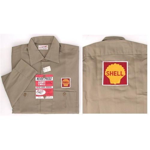 old vintage SHELL OIL EMPLOYEE work shirt 1960s#2242518
