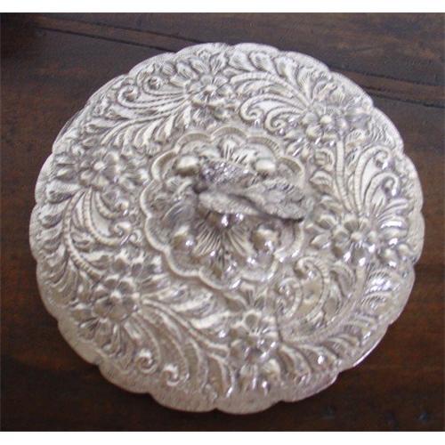 Antique Persian Sterling Silver Hand Mirror #2254848