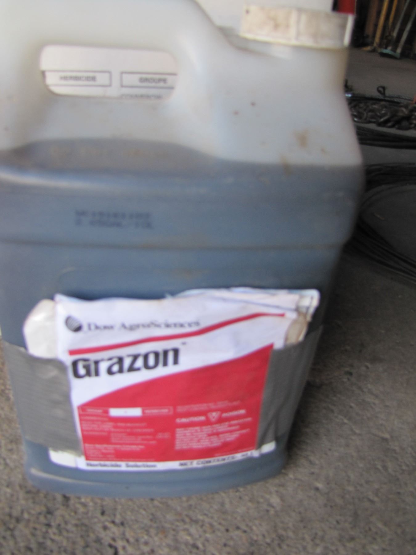 lot of three 10 litre jugs of Grazon herbicide