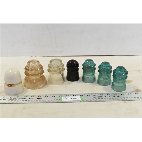 Assorted Glass And Ceramic Insulators Bodnarus Auctioneering