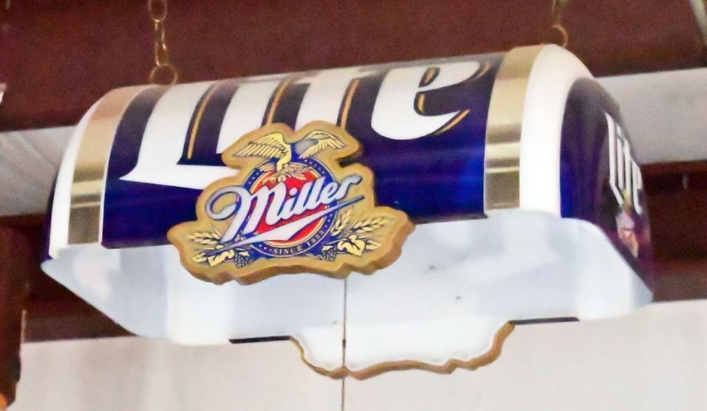 Miller Lite Hanging Bar Lamp