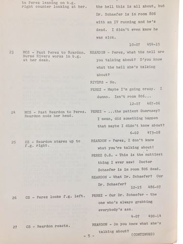 The Hospital (1971) George C. Scott Script