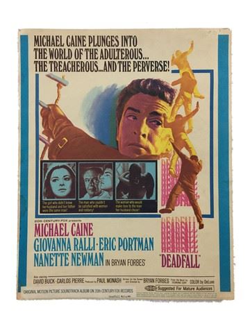 Deadfall (1968) Window Card Movie Poster