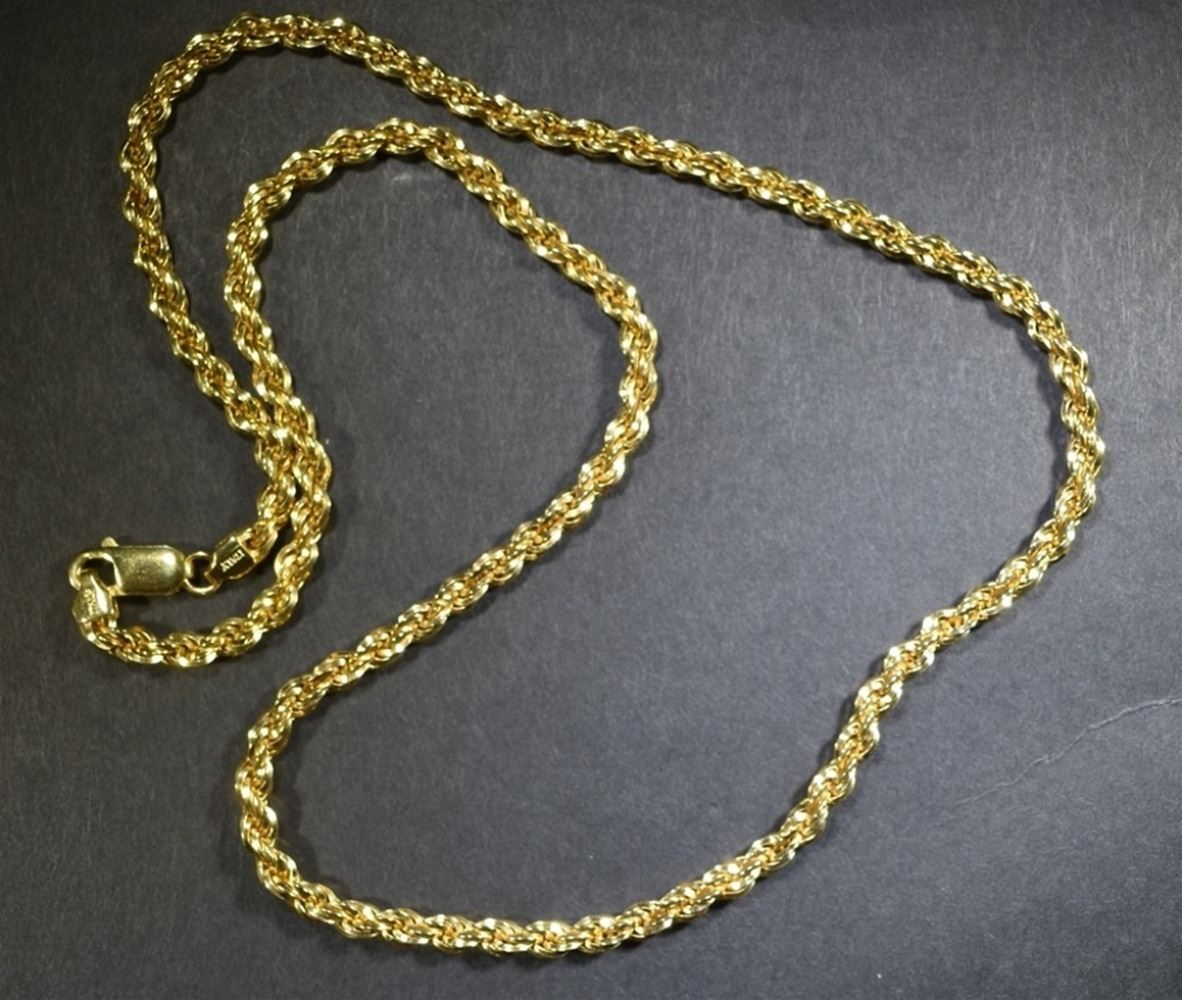 20" 14K GOLD CHAIN- 15.6 dwt