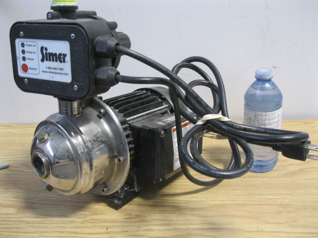 Simer Water Booster Pump Model 3075ss-01