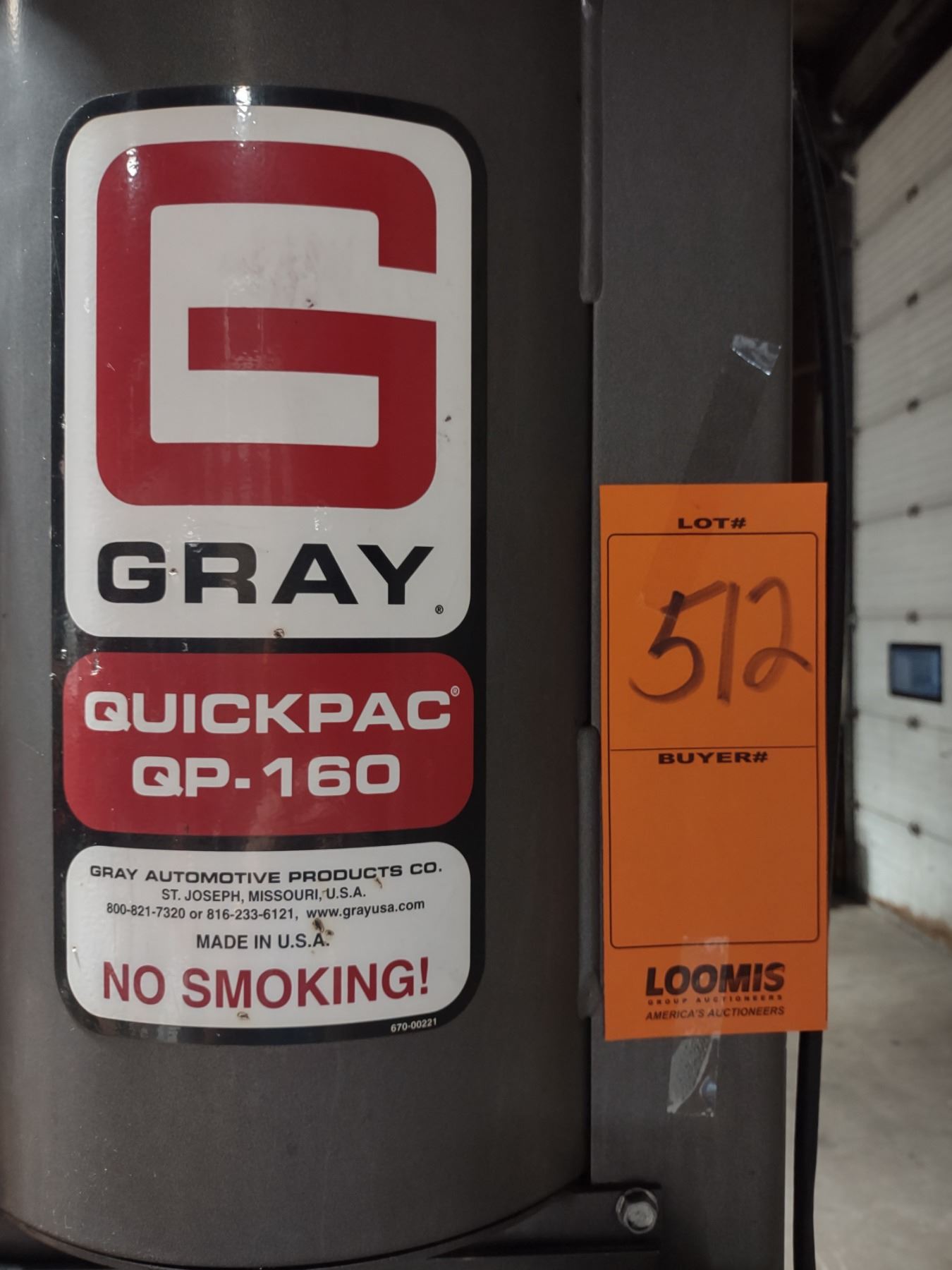 LIKE-NEW GRAY QUICKPAC QP-160 - COST $3,000.00