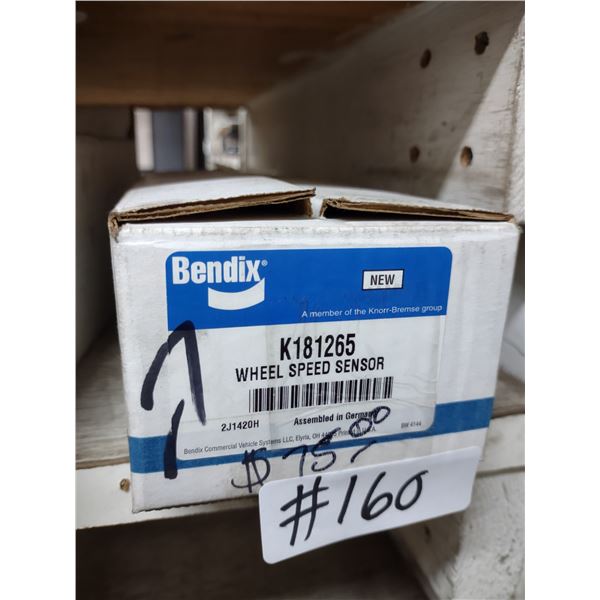 NEW, BENDIX WHEEL SPEED SENSOR K181265, COST $75.00