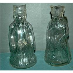 King & Queen Glass Syrup Pitchers Dispensers #2304700