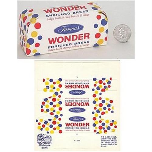 VINTAGE WONDER BREAD MINI LOAF BANK 1950S DIE #2335585