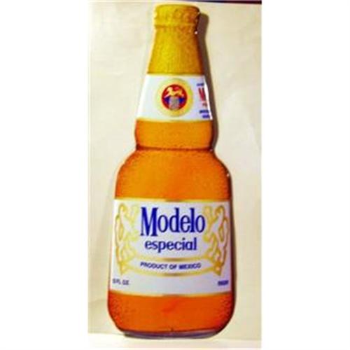 VINTAGE METAL BEER SIGN * MODELO COLD FIGURAL #2335973