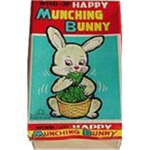 VINTAGE WIND-UP MUNCHING BUNNY RABBIT TOY #2336021