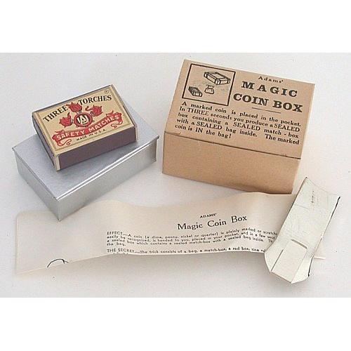 VINTAGE ADAMS MAGIC COIN BOX MAGICIAN TOY #2336123