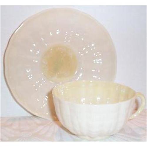 Belleek Shell Shaped Cup and Saucer #2336833
