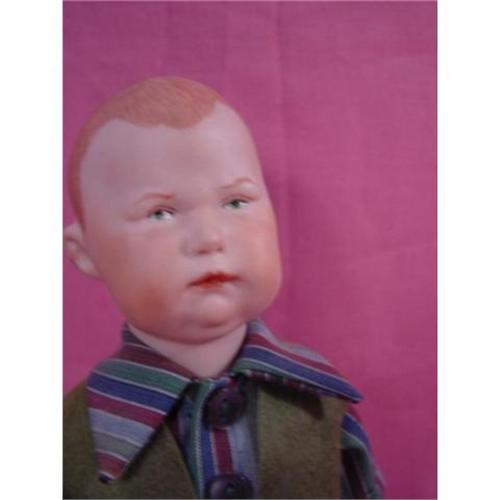 Vintage Heubach Repro Boy, All Porcelain #2302599