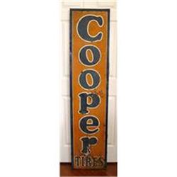Vintage Cooper Tires Metal Advertising Sign #2322765