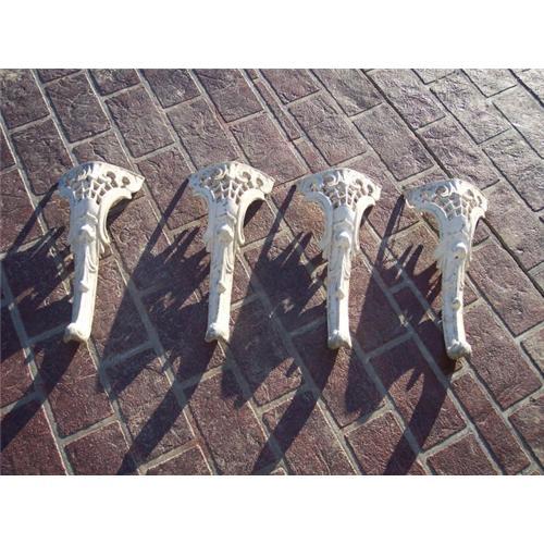 4-Large Antique Metal Legs #2332183