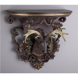 RESIN DEER HEAD SHELF / NEW #2332426