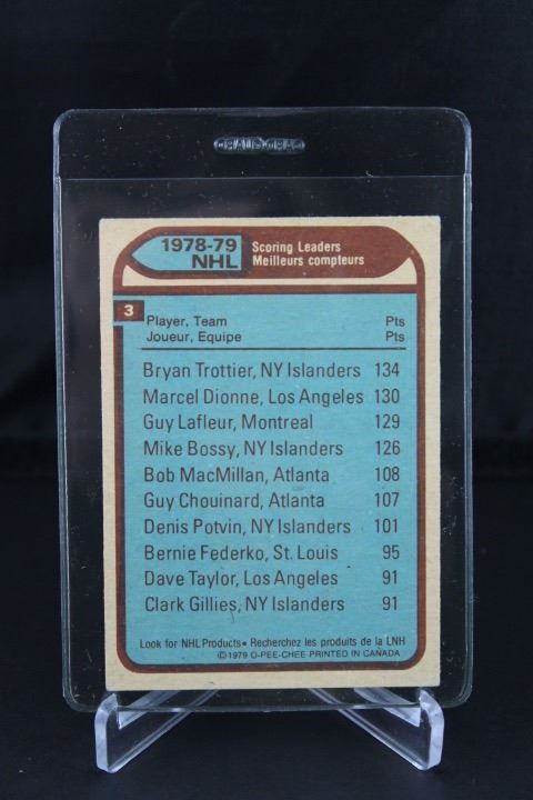 79-80 OPC Scoring Leaders Bryan Trottier Marcel Dionne Guy Lafleur