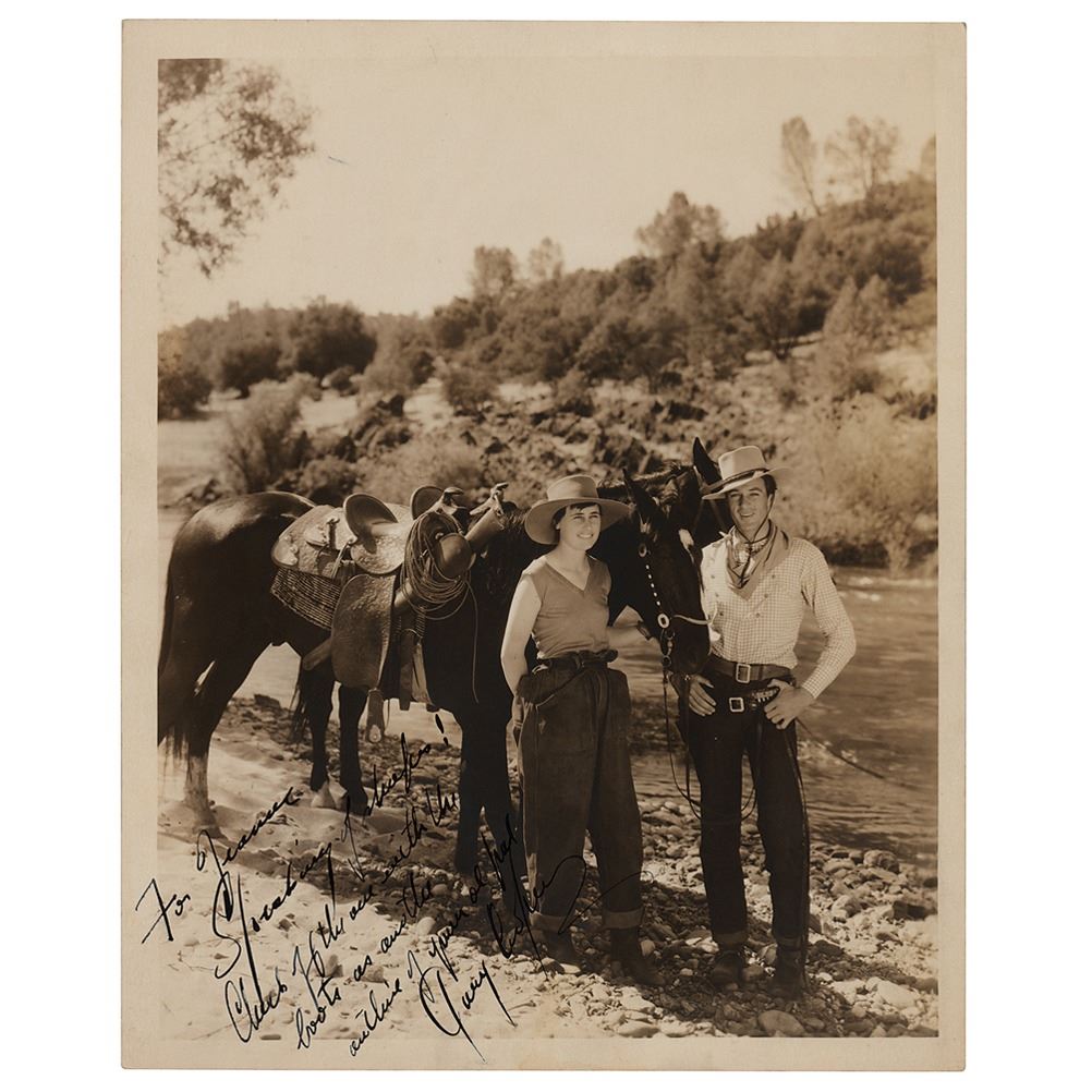 Gary Cooper Signed Photograph