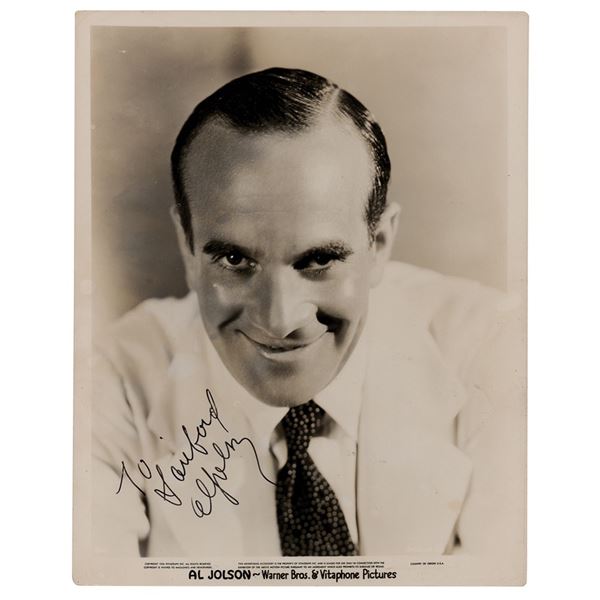 Al Jolson Signed Photograph