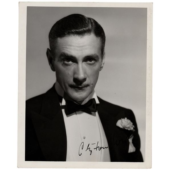 Clifton Webb Signed Photograph