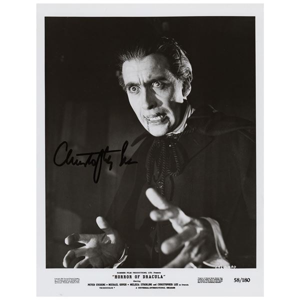 Christopher Lee Signed Photograph