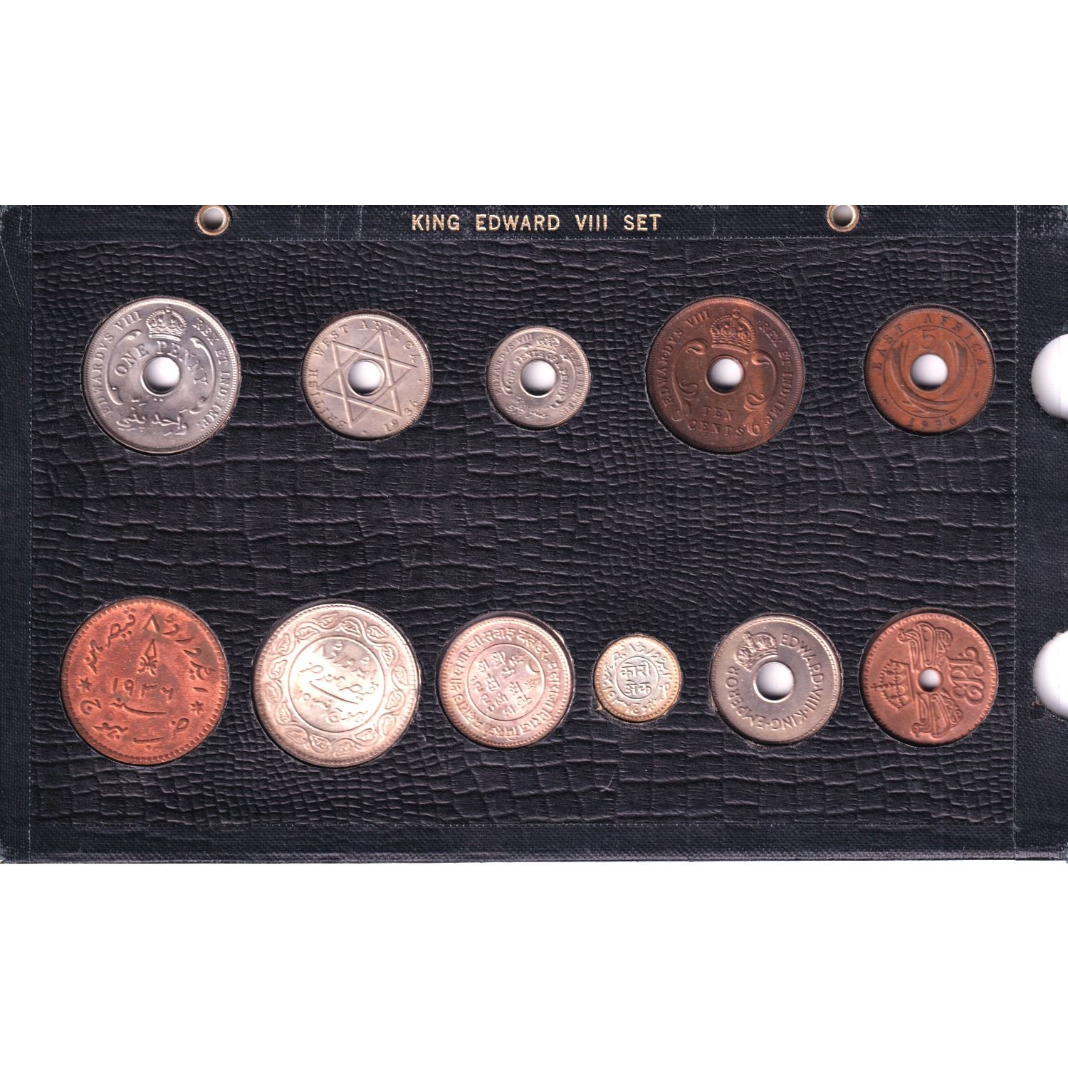 King Edward VIII Coin Set Featuring 11 Different Coins from British ...
