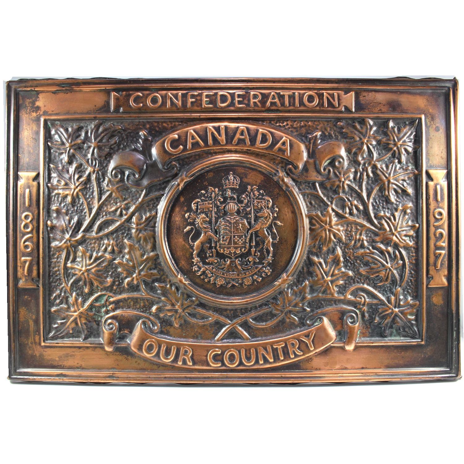 **Large Unique Vintage Piece!!! 1867-1927 Canada 60th Anniversary of ...