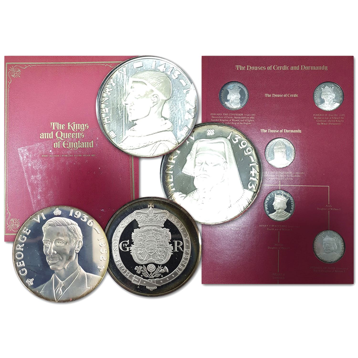 **The Kings and Queens of England First Edition Sterling Silver Proof ...