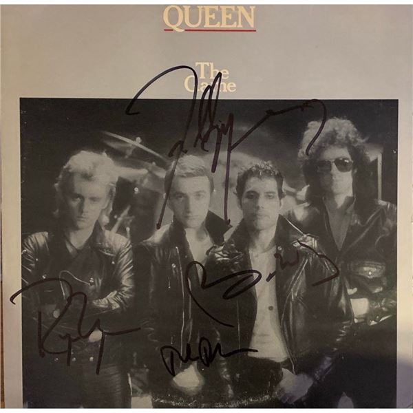 Signed Queen The Game Album Cover