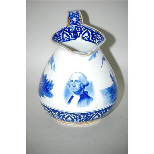 BUFFALO POTTERY GEORGE WASHINGTON PITCHER - H