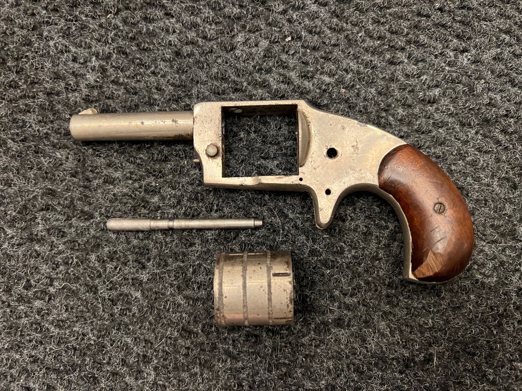 Antique Hardpan .32 Rimfire Spur Trigger Revolver