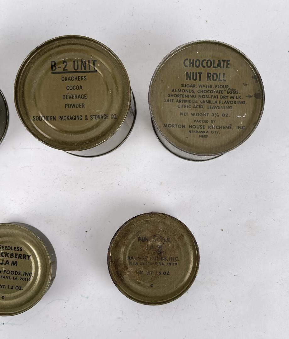 Group of Vietnam War Rations