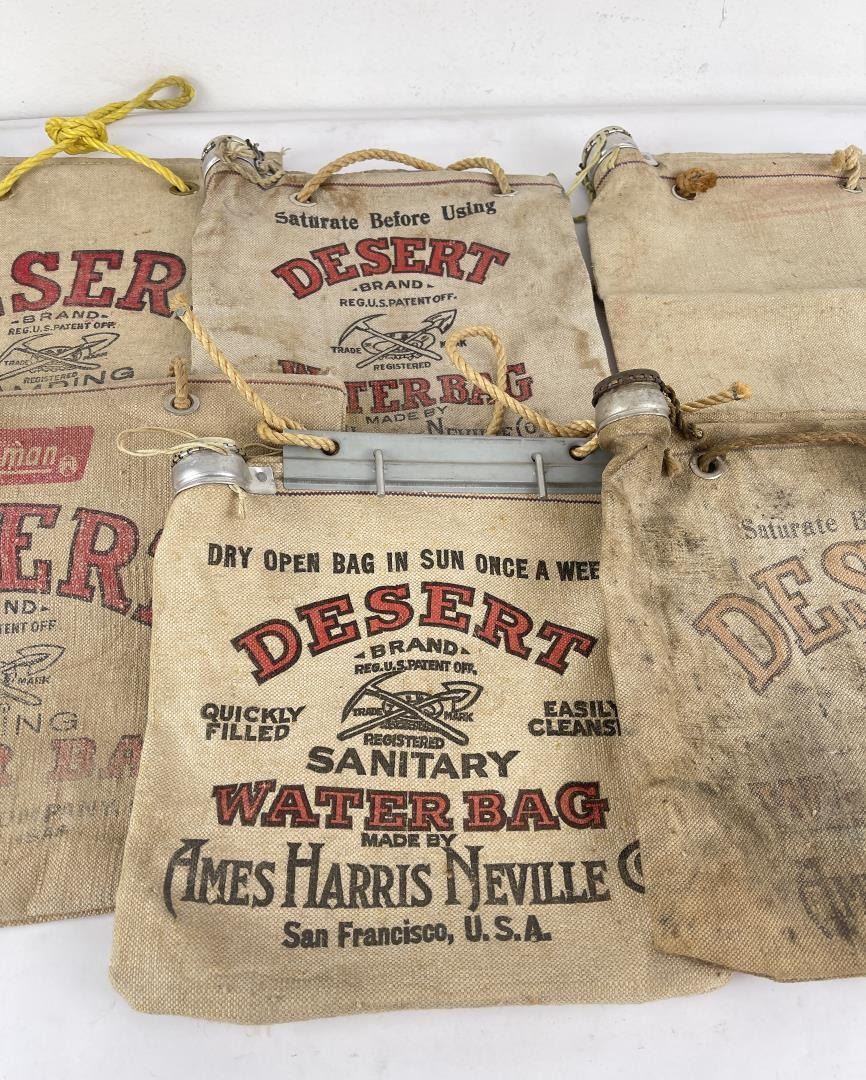 Group of Antique Desert Water Bags