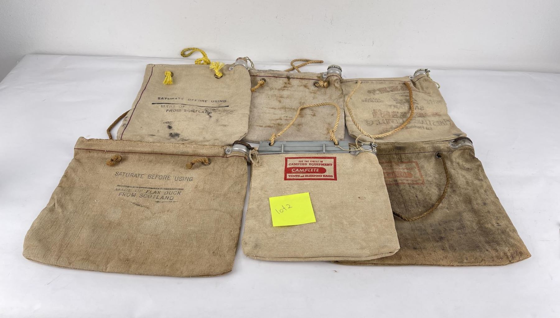 Group of Antique Desert Water Bags