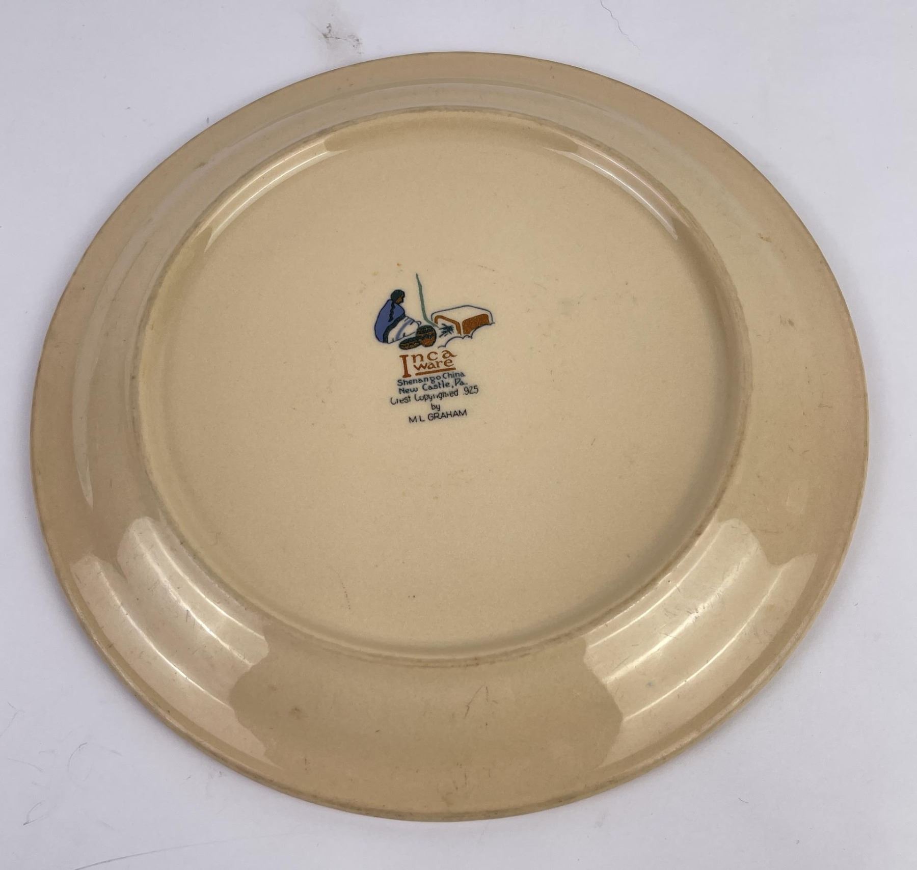 Original Antique Coon Chicken Inn Plate