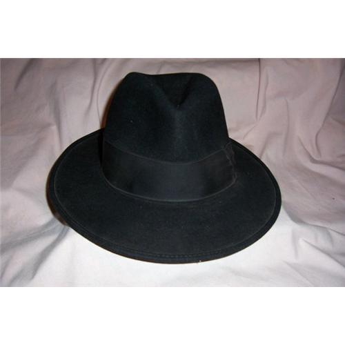 Vintage Black Italian Borsalino Fedora #2349737