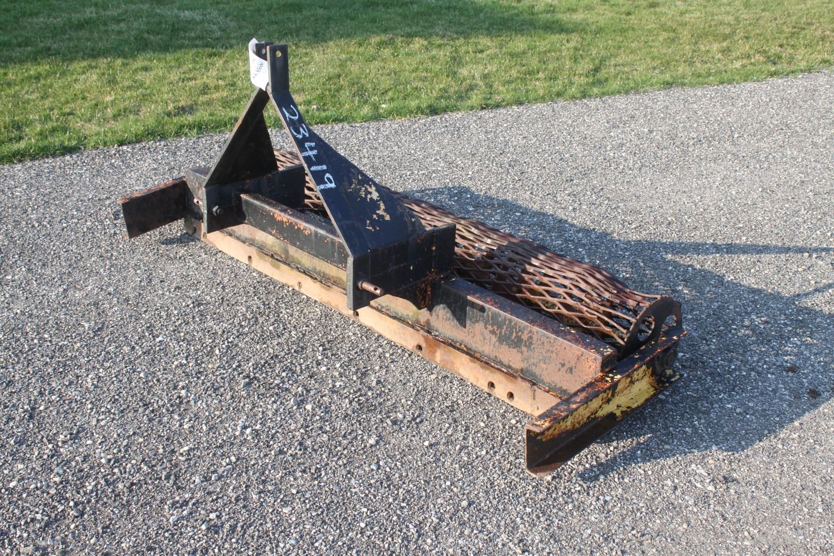 Homemade 3pth landscape blade, harrow