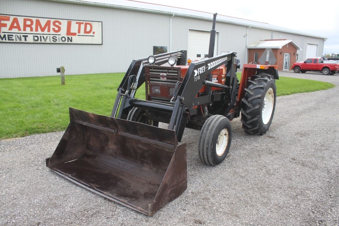 Hesston 55-46 2wd tractor, Frey 7510 loader, 6' bucket, 14.9x28, 1 ...