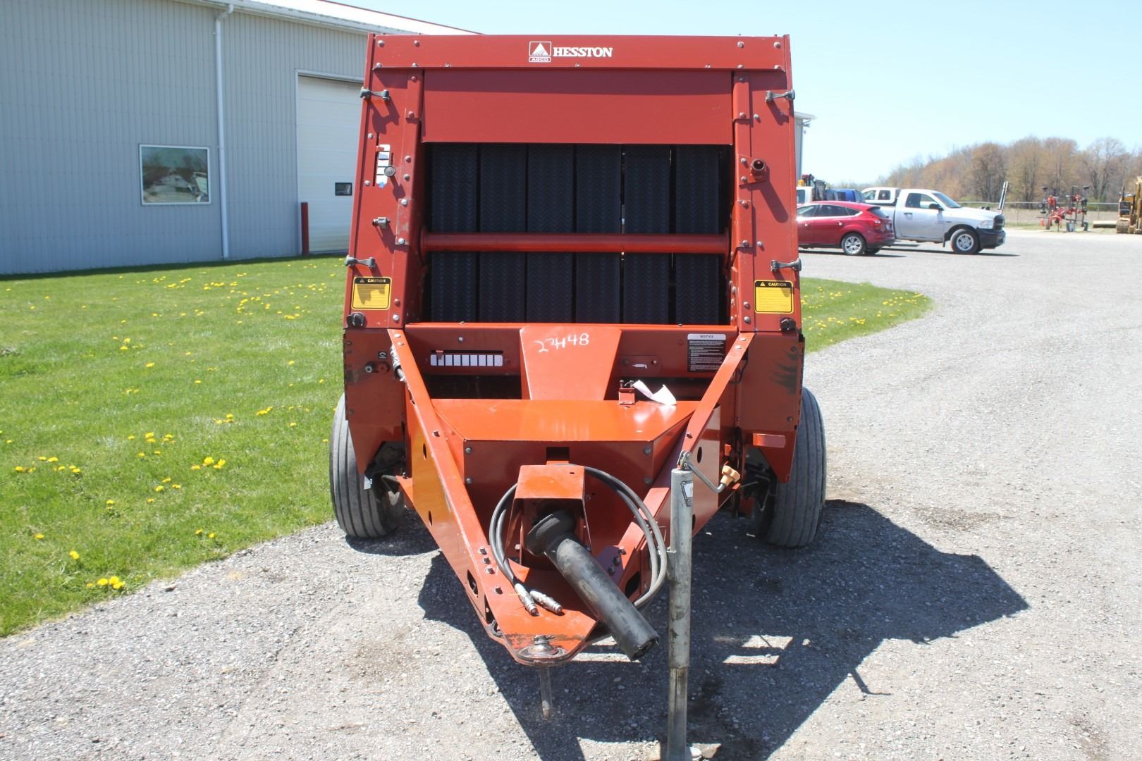 Hesston 540 4x4 round baler, electric tie, ramp, one owner