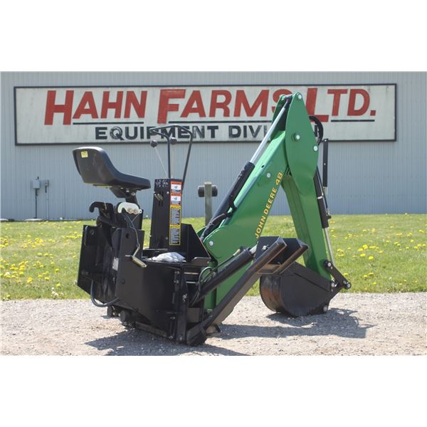 JD 48 backhoe attachment, GP bucket, mounting frames to fit 4000 series ...