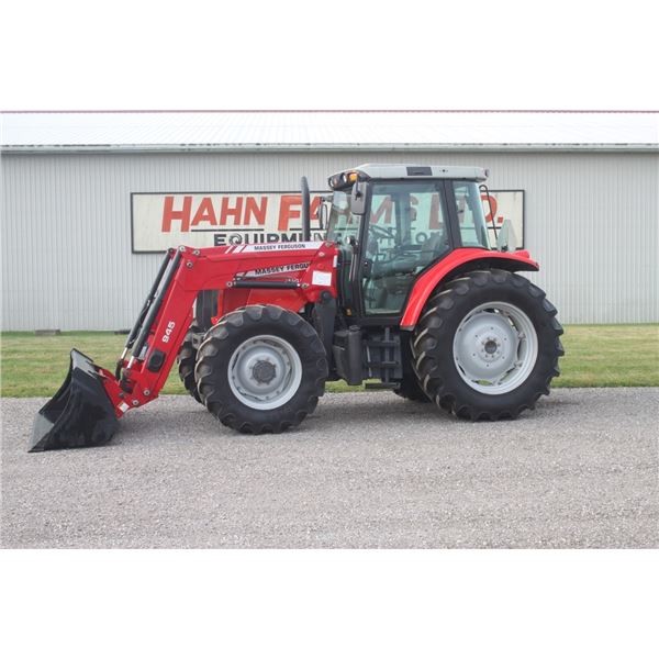 MF 5460 Dyna 4 4wd tractor, cab, air, MF 945SL loader, 3 load sensing ...