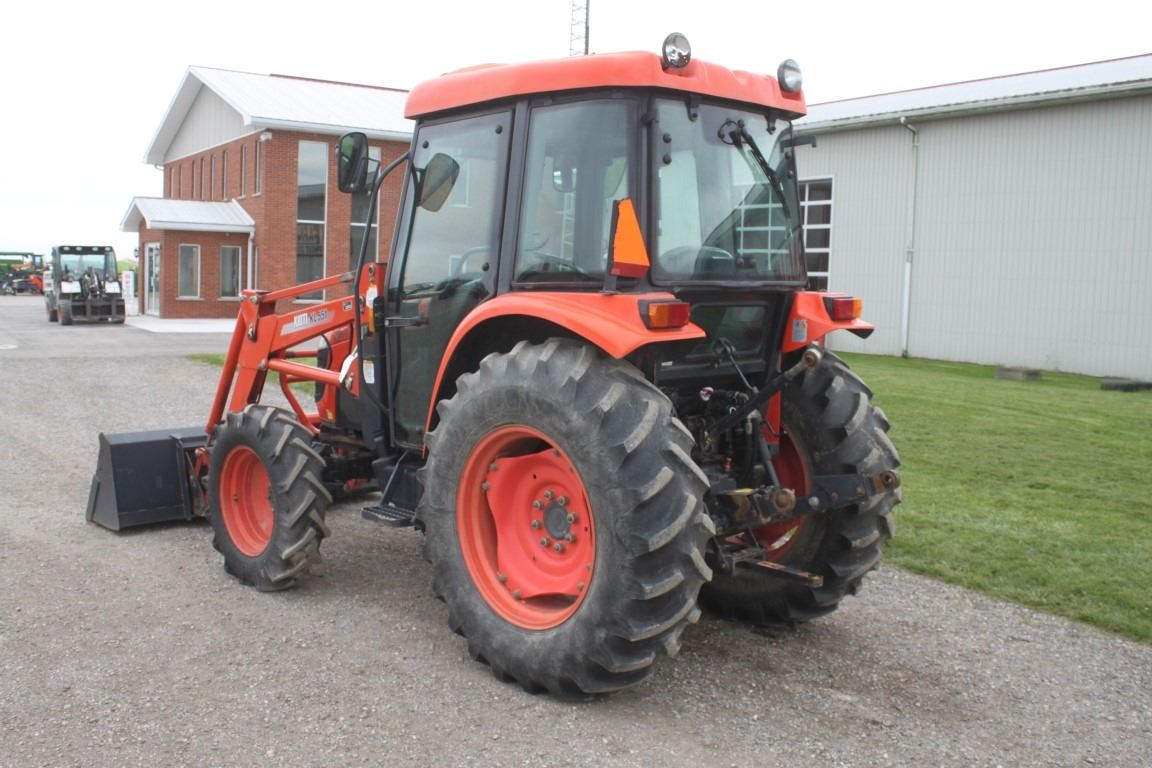 Kioti DK55 4wd compact tractor, cab, air, KL551 loader, 1,600 hours ...