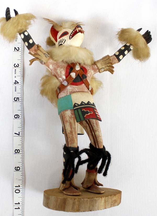 Vintage Hopi White Bear Kachina by Joe Gash