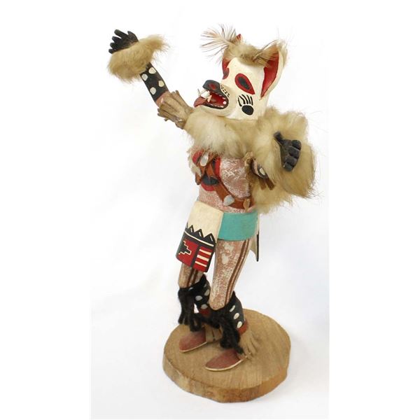 Vintage Hopi White Bear Kachina by Joe Gash
