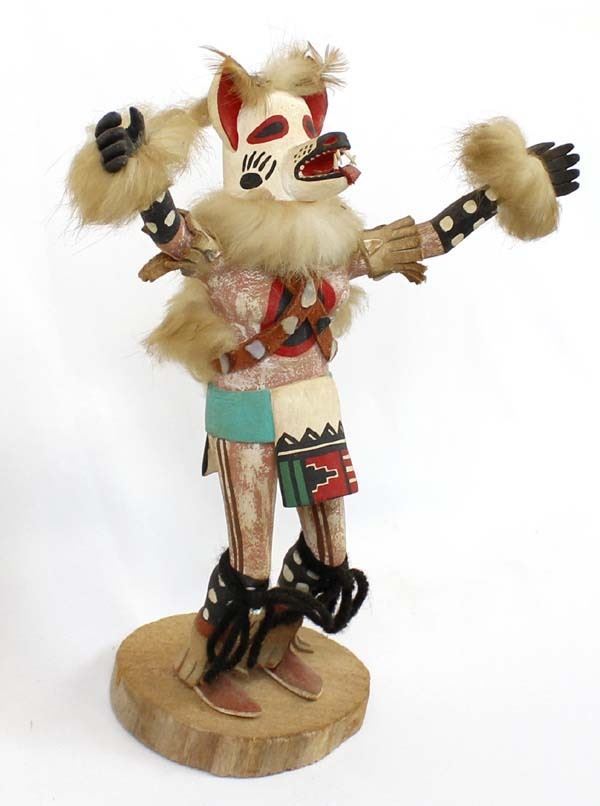 Vintage Hopi White Bear Kachina by Joe Gash